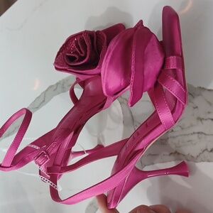 Gianni Bini | Shoes | New Gianni Bini Iman Pink Satin Rhinestone Rose ...